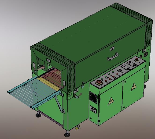 PE Film Heat Tunnel Shrink Wrap Machine Thermal Automatic Horizontal Sealing